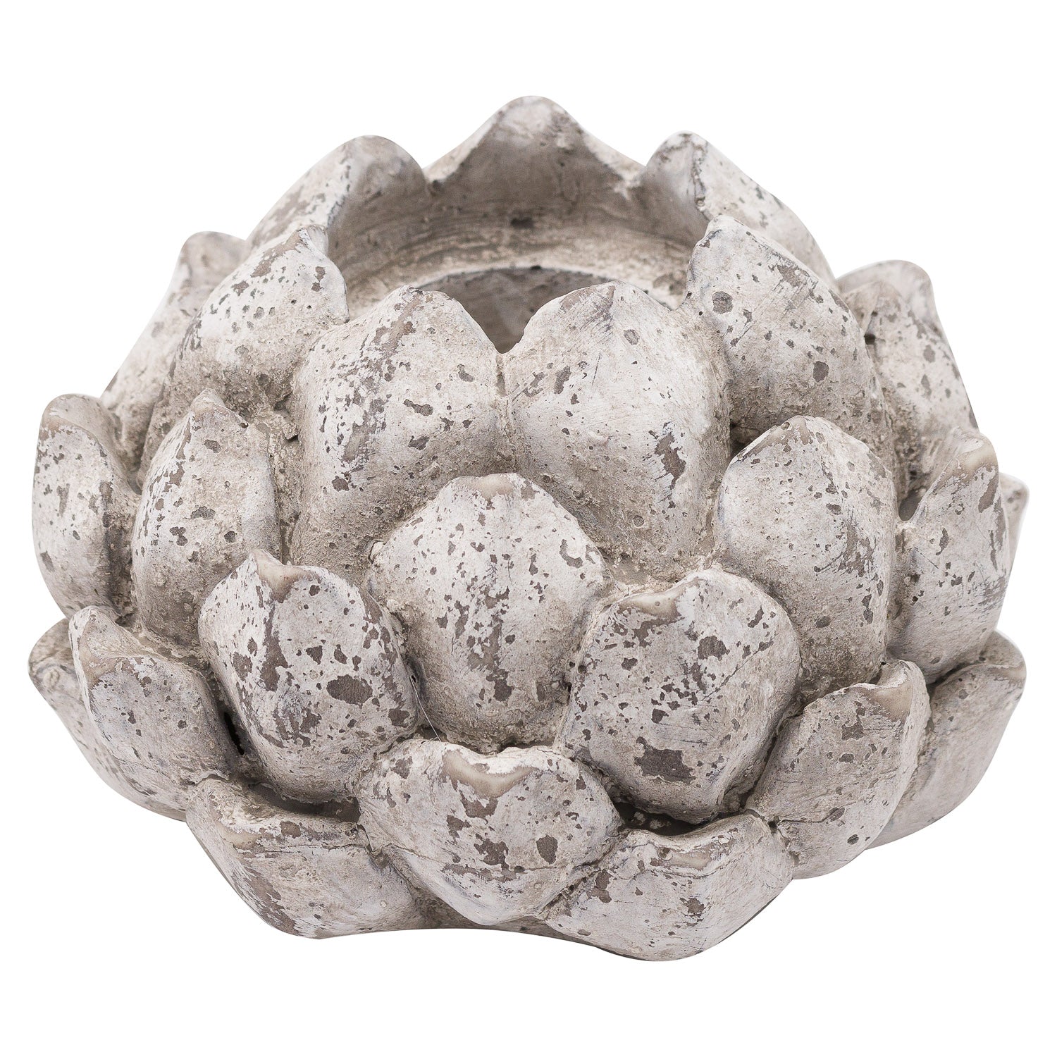 Gower Home Luxury Large Stone Effect Acorn Tea Light Holder