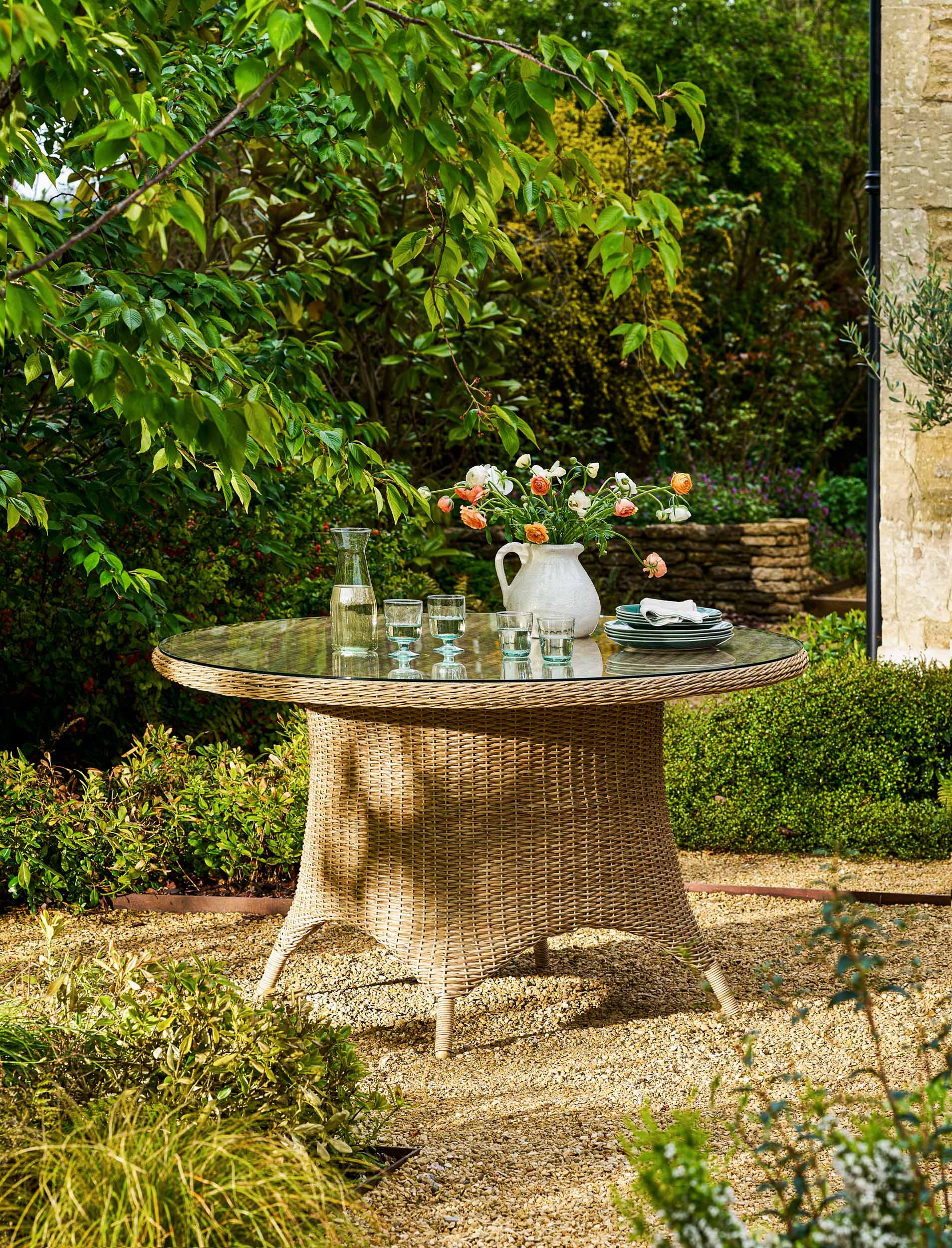 Gower Home Luxury Brayford Round Dining Table Large Natural